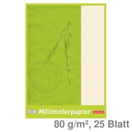 Herlitz Millimeterblock A4 80 g/m² 25Bl.