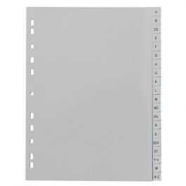 PP-Register A4, A-Z grau 225 x 297 mm